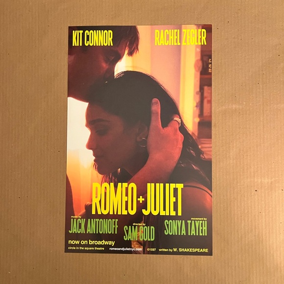 Art | Romeo Juliet Original Broadway Poster With Kit Connor Rachel ...